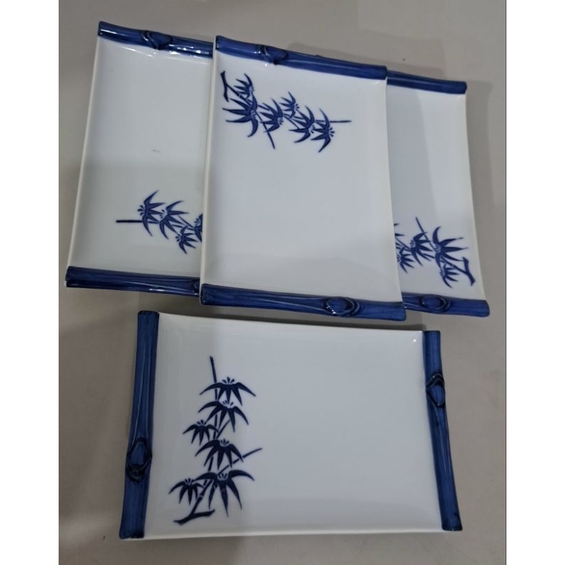 Japan Surplus Rectangle Plates 4pcs | Shopee Philippines