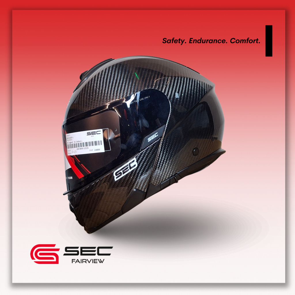 SEC LEGEND CARBON HELMET MODULAR | Shopee Philippines