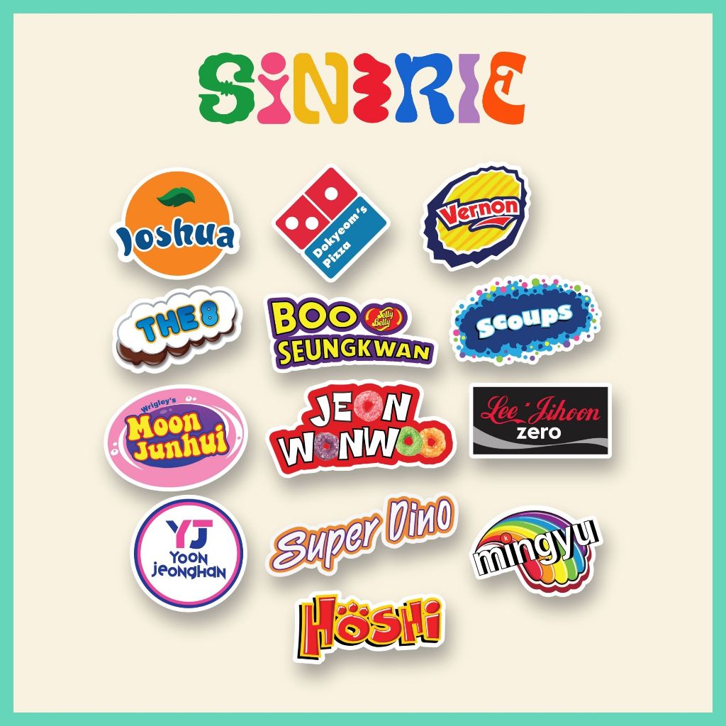 KPOP SEVENTEEN VINYL STICKER (Snacks) | Shopee Philippines