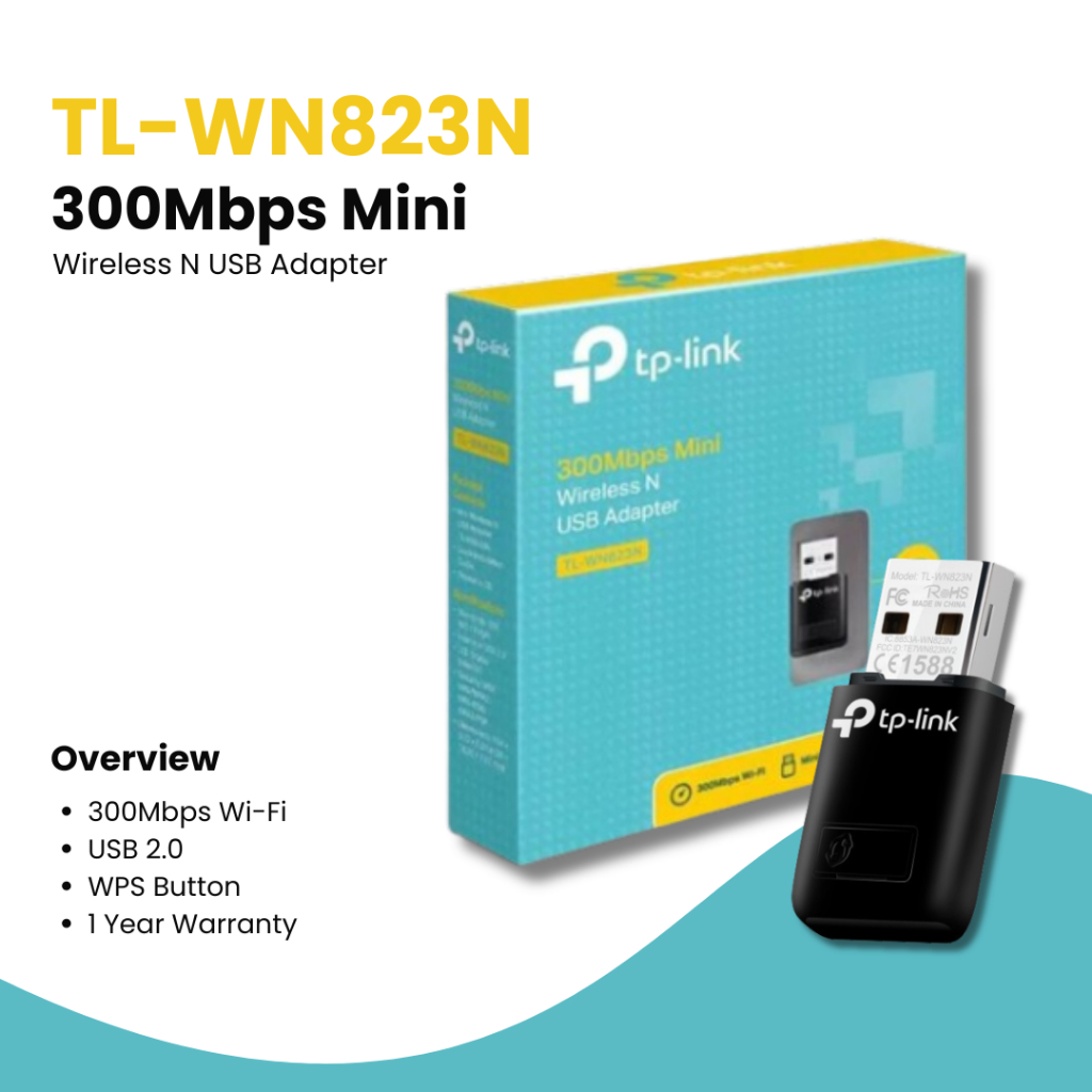 TP Link TL-WN823N 300Mbps Mini Wireless N USB Adapter | Shopee Philippines