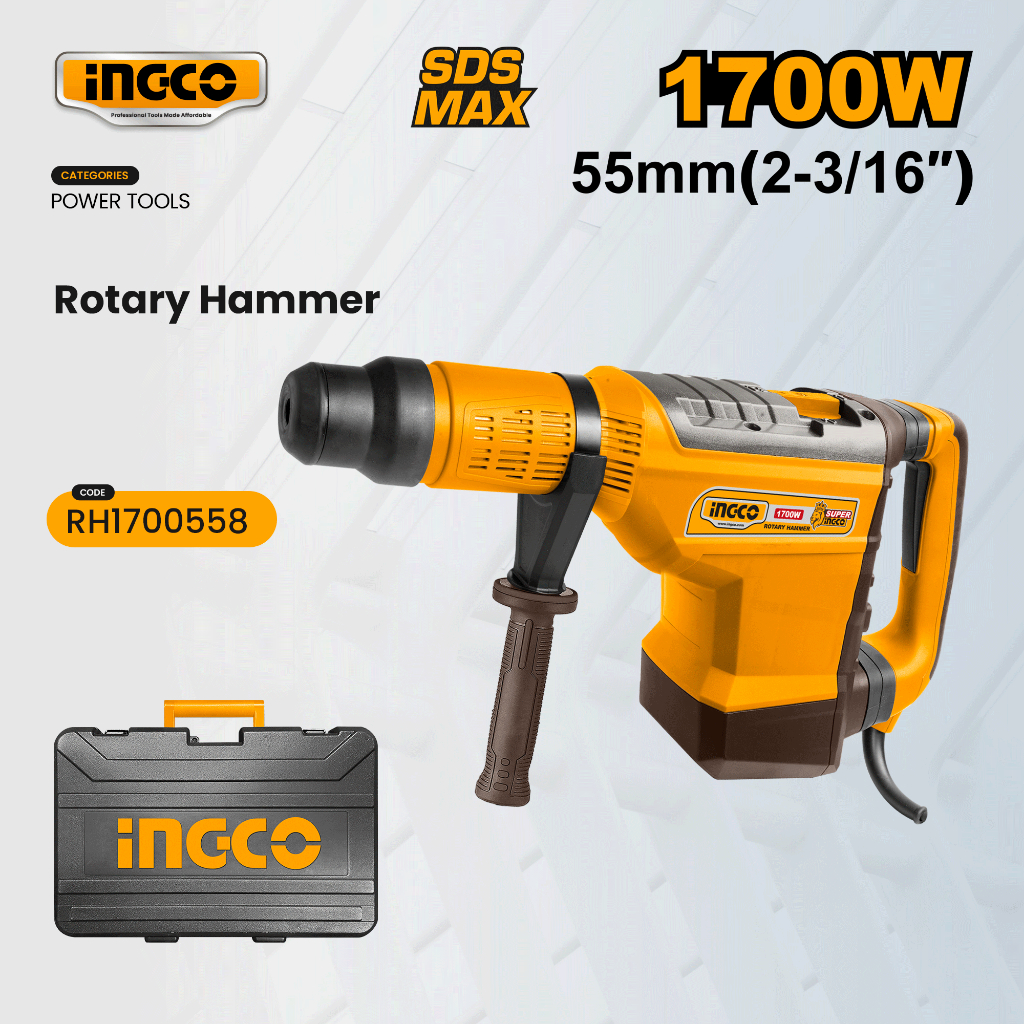 Ingco 1500W Rotary Hammer Drill Chipping Gun Concrete Breaker For ...