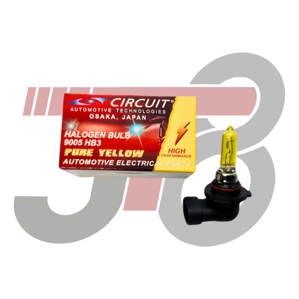 CIRCUIT Halogen Bulb HB3 9005 65w 12v PURE YELLOW | Shopee Philippines