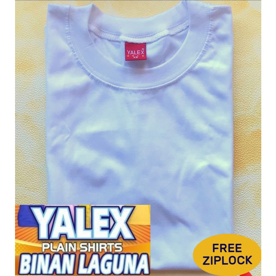 White - Yalex Plain Tshirt Round Neck Gold Label | Shopee Philippines