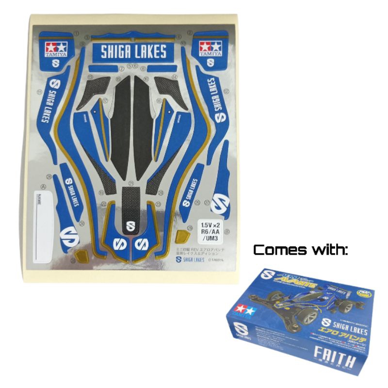 TAMIYA Sticker with Box Cover Aero Avante Shiga Lakes Mini 4WD | Shopee ...