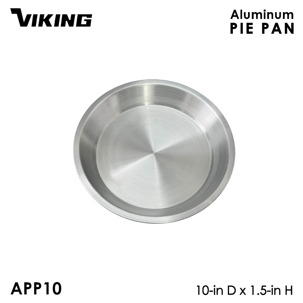 VIKING 10-inch [Pie Pan],100% Pure Aluminum, Sturdy, Rust Free, Made in ...