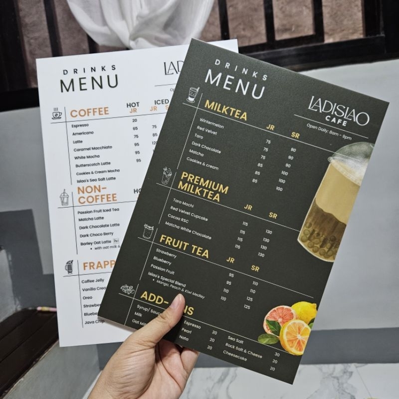 Sintra Board Menu Board A4/A3 FLAT ONLY - Customized - | Shopee Philippines