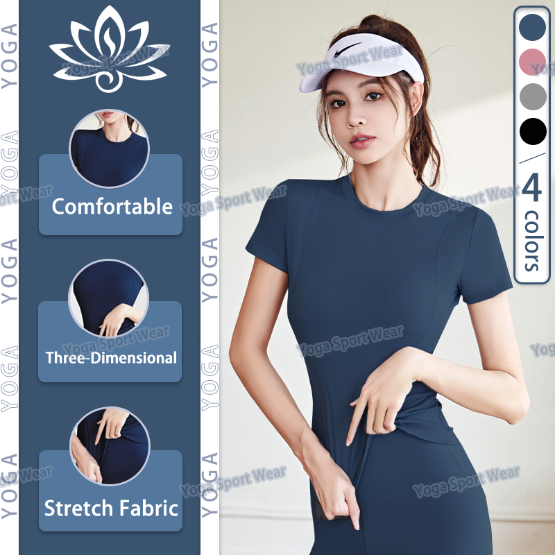 Dry Fit Shirt Womens Workout Clothes YogaTop Dri Fit Jogging ...