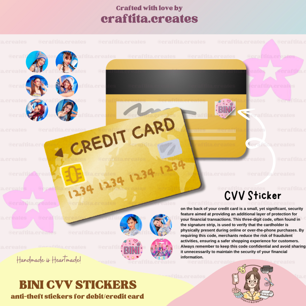 CVV STICKERS | Anti-theft Stickers for Debit/Credit Card | BINI ...