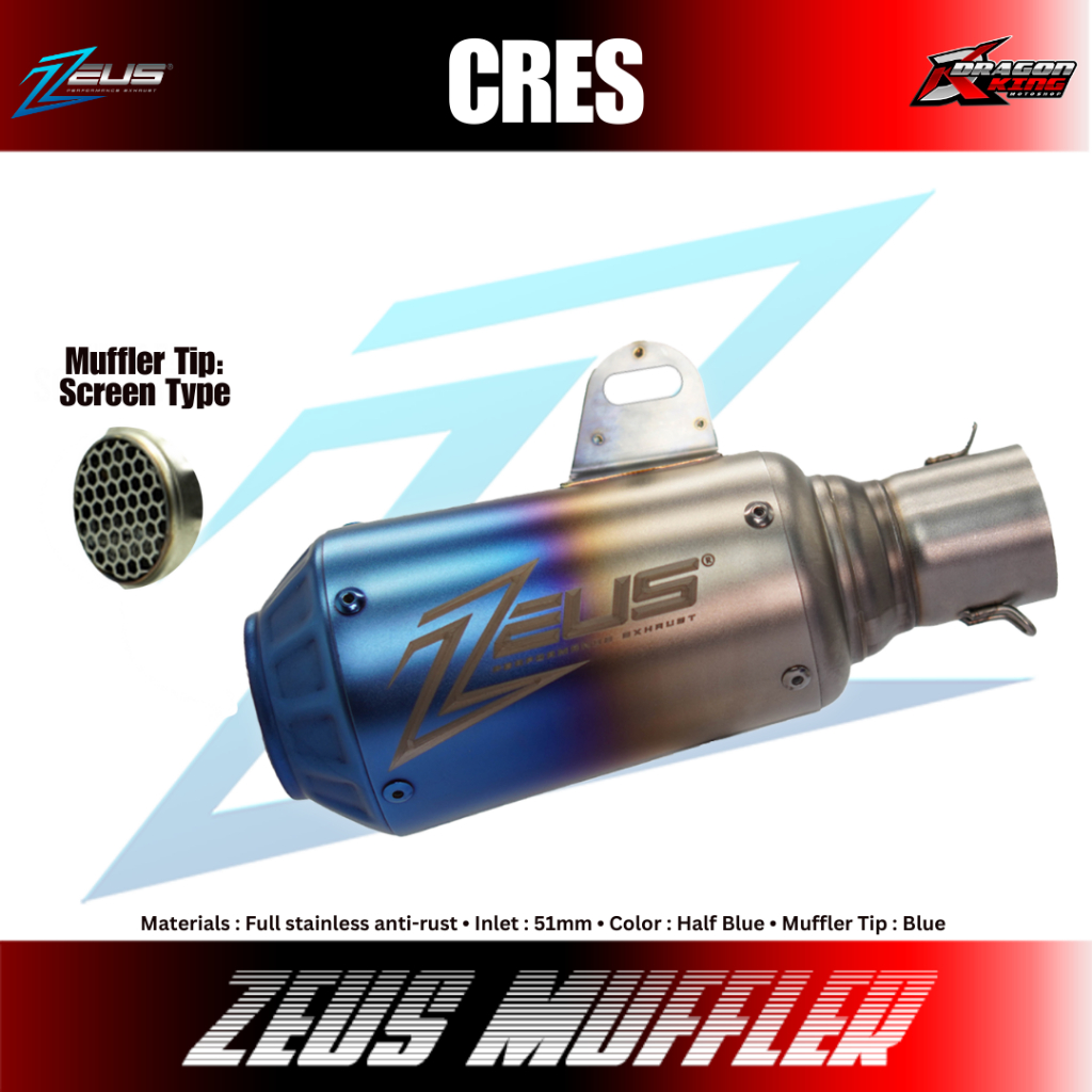 ZEUS CRES PERFORMANCE EXHAUST CANISTER ONLY | Shopee Philippines