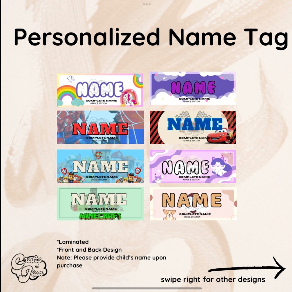 Personalized Name Tag | Shopee Philippines
