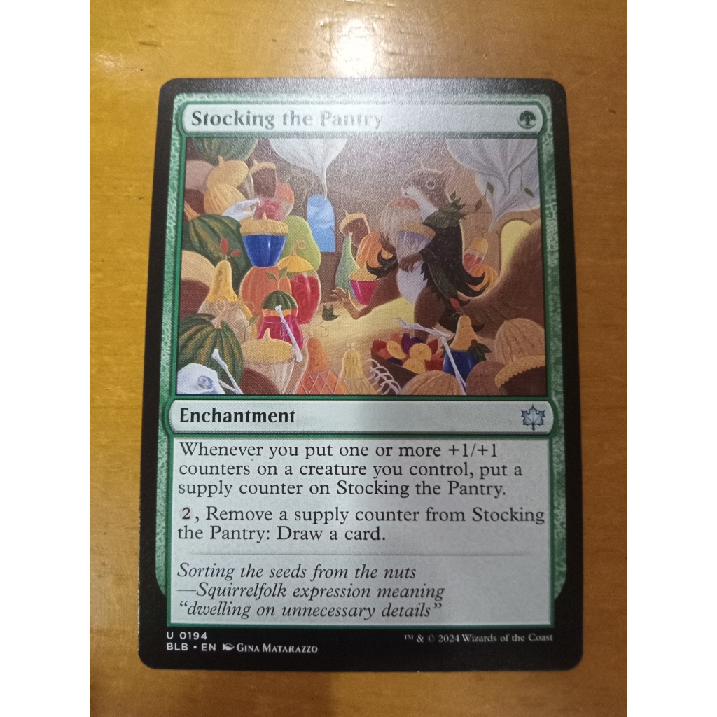 MTG Stocking the Pantry Uncommon BLB Bloomburrow Magic the Gathering ...