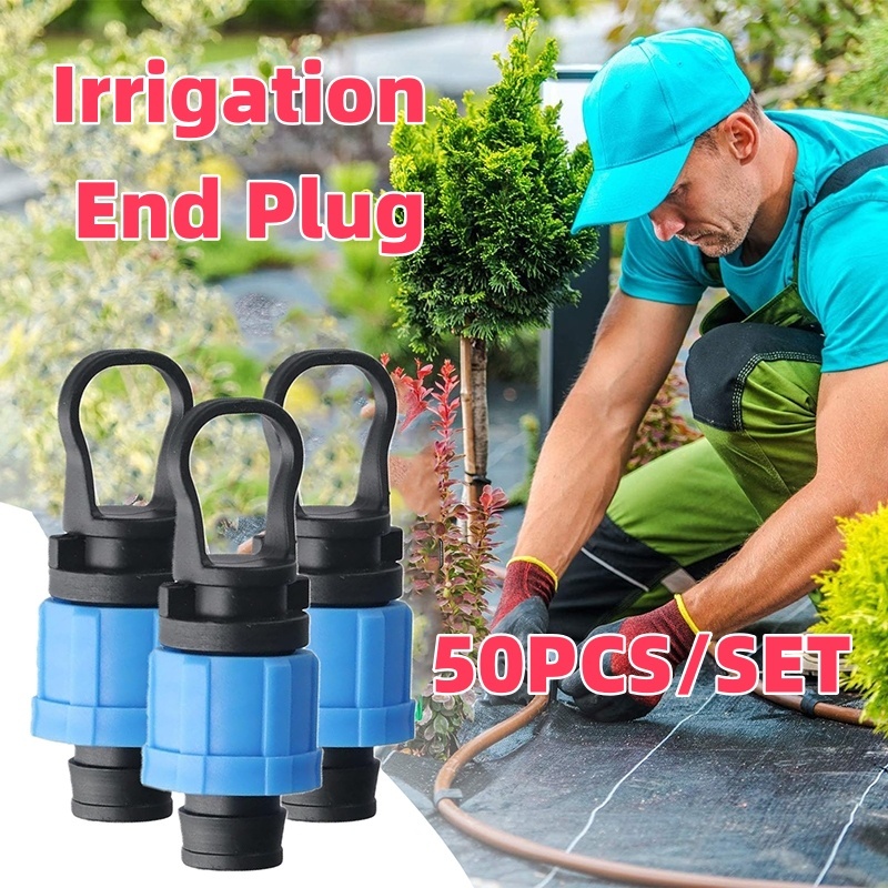 50pcs Drip Irrigation Tape Pull Ring Plug -16mm Application For ...