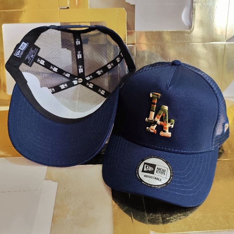 Top Grade New Era trucker Los Angeles Dodgers curve/snapback caps ...