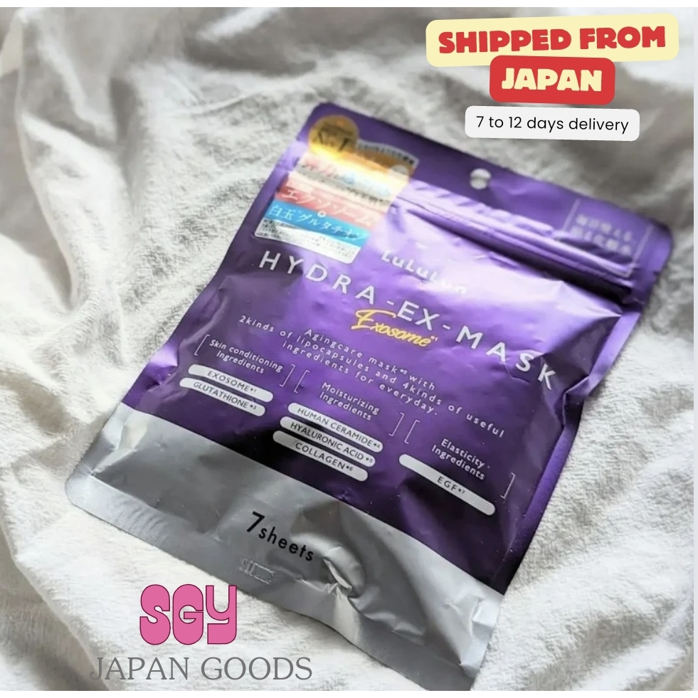 Lululun Hydra-Ex Mask - 7 Sheets, Anti-Aging & Hydrating Face Mask with Exosomes | Shopee ...