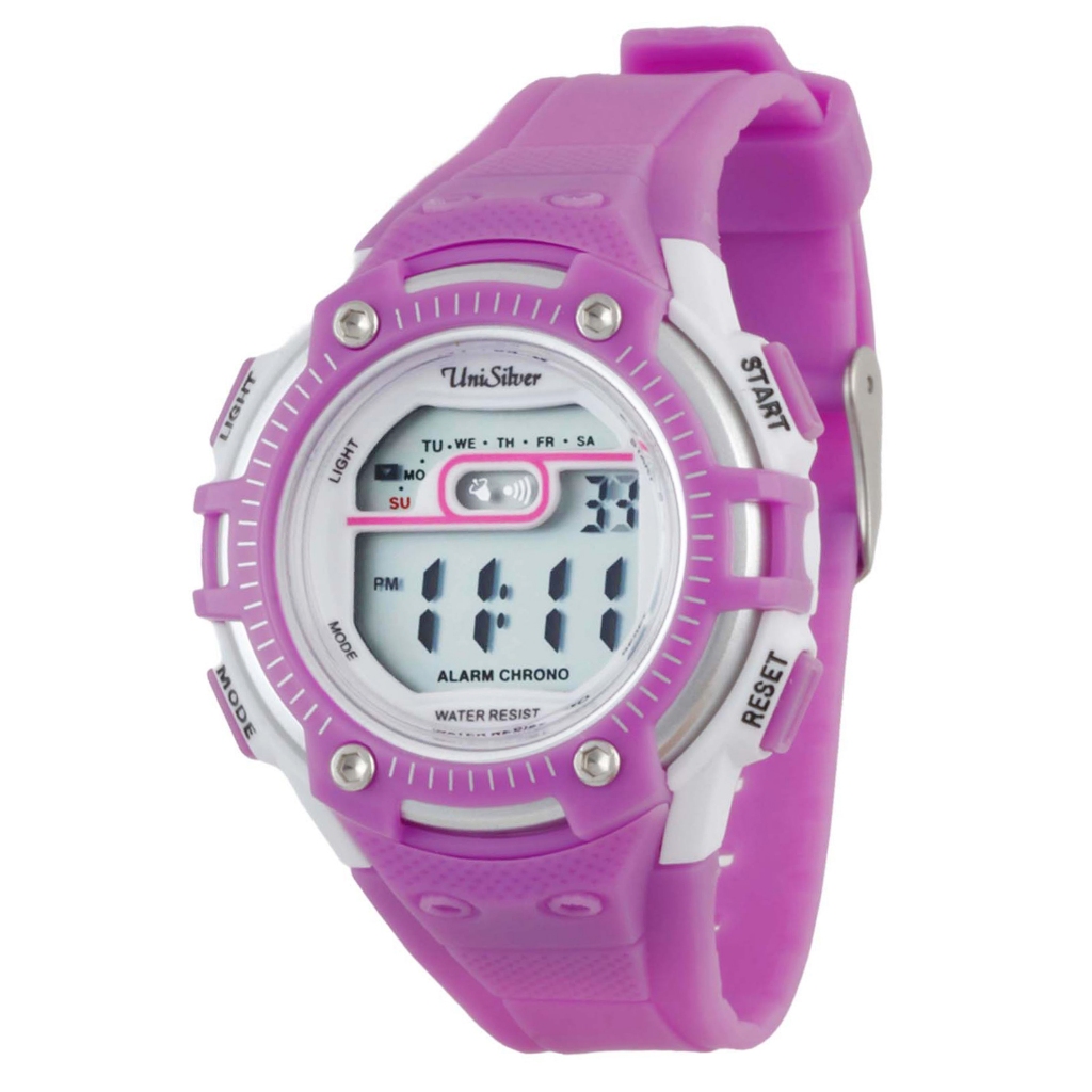 UniSilver TIME Women's / Kids Lavander / White Digital watch KW4118 ...