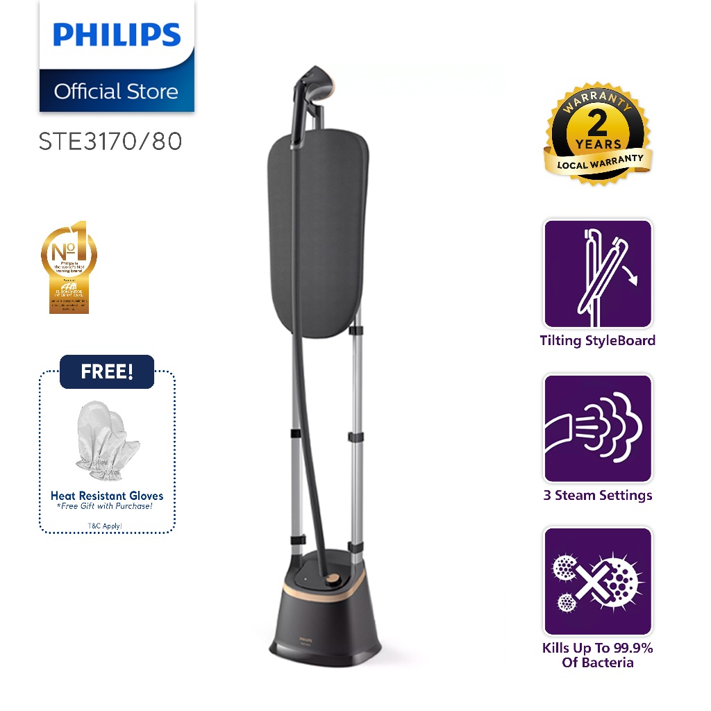 PHILIPS Garment Iron Steamer STE3170/80 2L 3000 Series 2000W 3 Steam ...