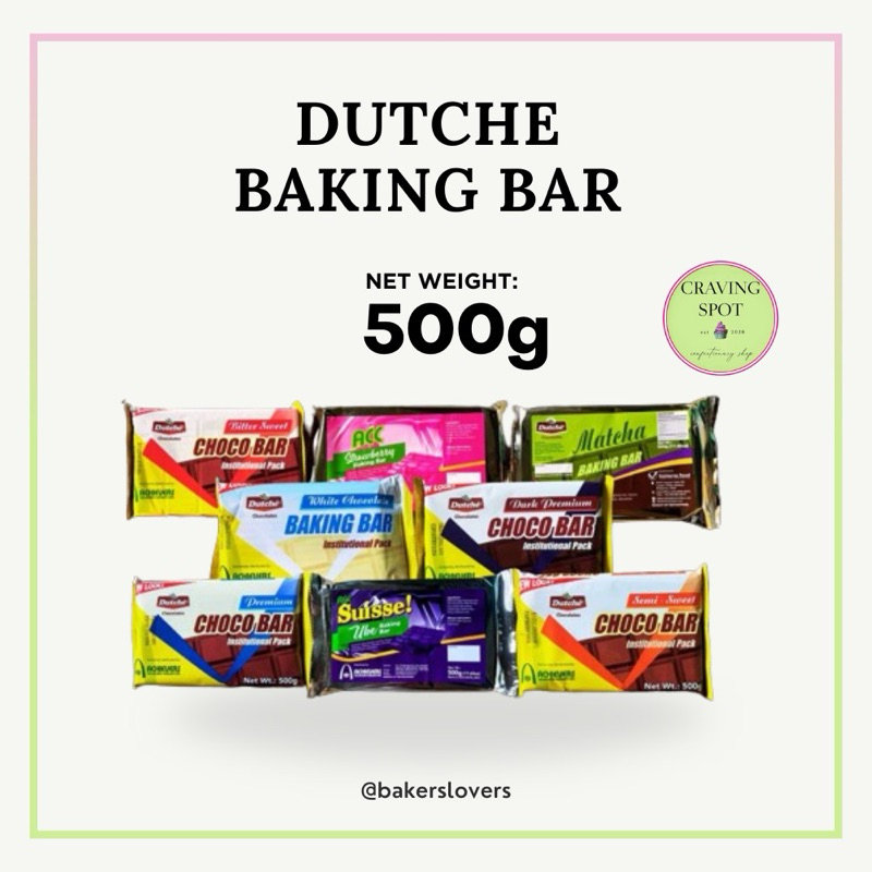DUTCHE BAKING BAR 500G | Shopee Philippines