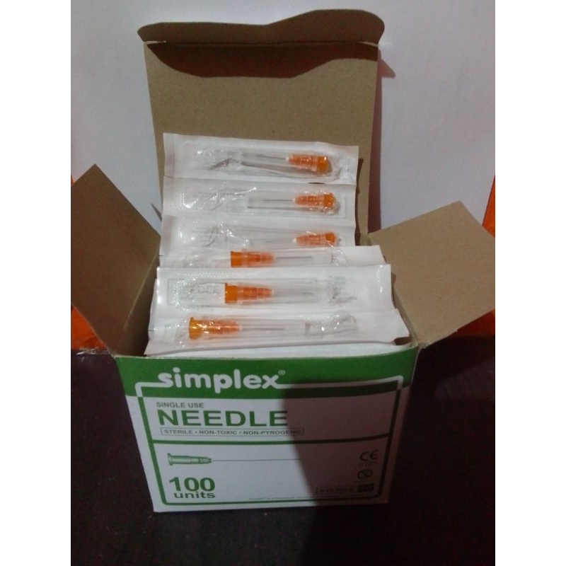simplex needle G25×5/8 sterile | Shopee Philippines