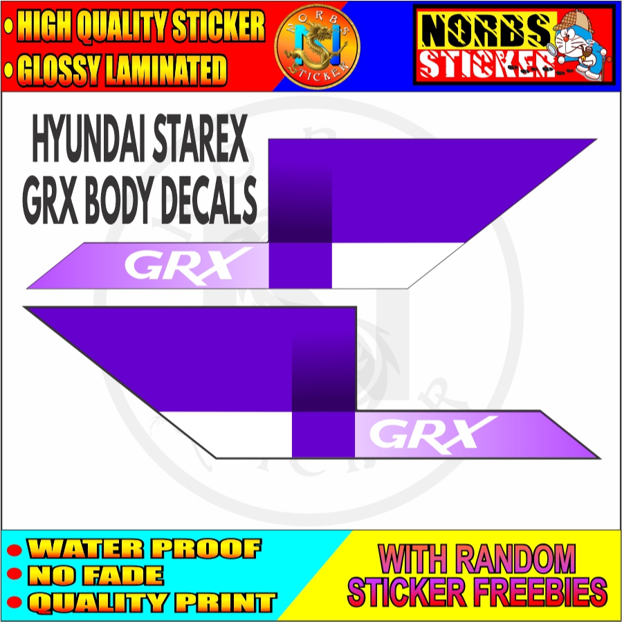 HYUNDAI STAREX GRX BODY DECALS | Shopee Philippines