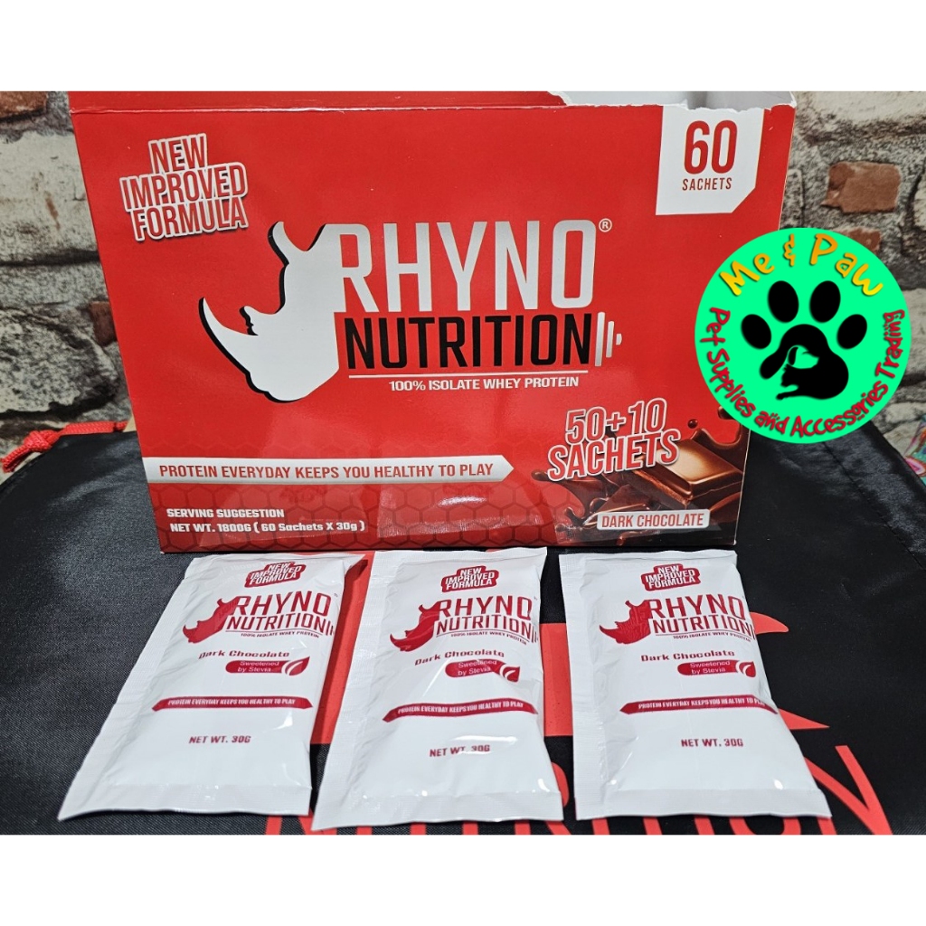 Rhyno Nutrition Isolate Whey Protein 25g Per Servings Chocolate Flavor ...