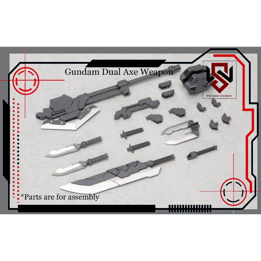Gundam Dual Axe Weapon 1/100 | Shopee Philippines