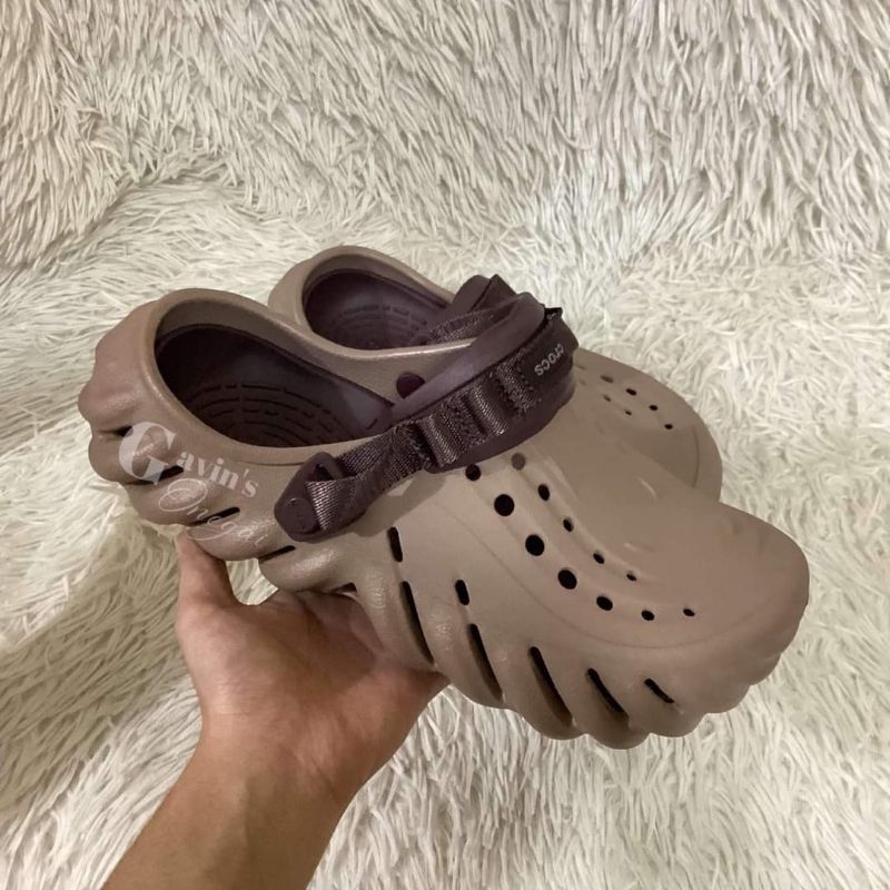 CROCS ECHO CLOG IN LATTE 100% ORIGINAL | Shopee Philippines