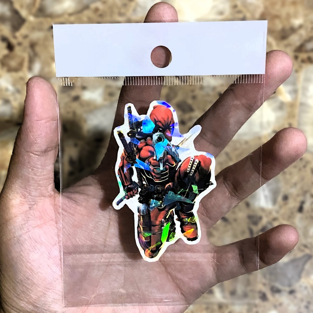 sticker deadpool shooting gun point marvel waterproof stickers laptop ...