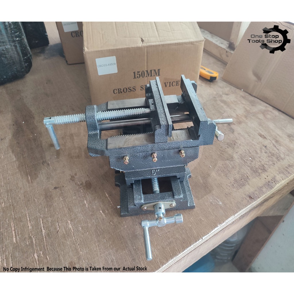 Compound Cross Slide Vise 6" Heavy Duty Cross Vise Drill Press Vise ...