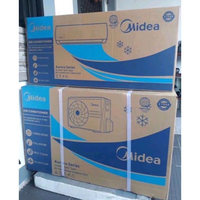 NEW Midea DUA INVERTER AIRCON SPLIT TYPE INVERTER 1hp 2 | Shopee ...