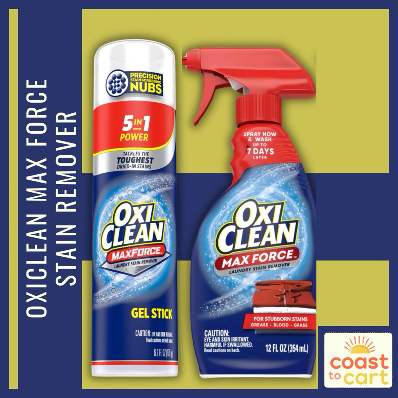 OxiClean Max Force Gel Stain Remover Stick / OxiClean Max Force Laundry ...