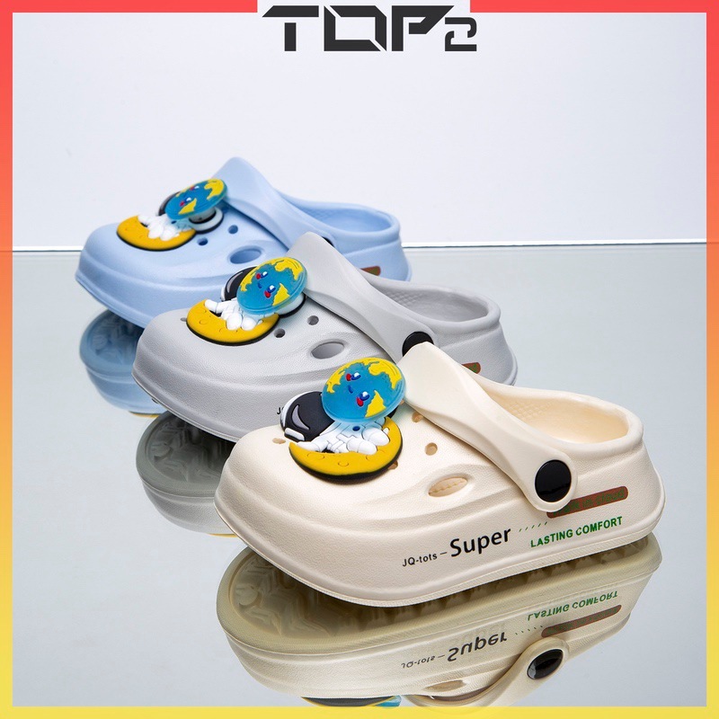 [TOP2] Kids Clogs Spin Astronaut Jibbitz Non-slip Sandals for Boys and ...