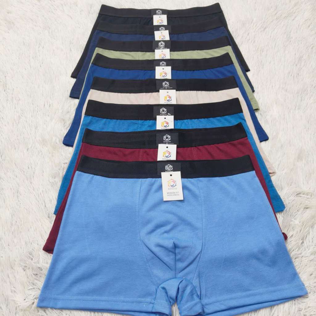 PLAIN BOXERS BRIEF FOR MENSWEAR 12-6PCS COD | Shopee Philippines