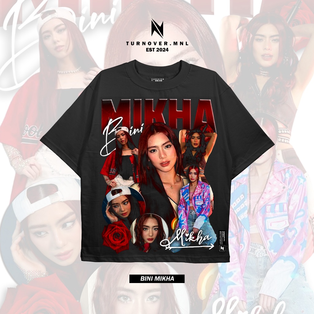 Turnover MNL | V1 Oversized Tshirt Bini Mikha Bootleg Vintage T Shirt ...