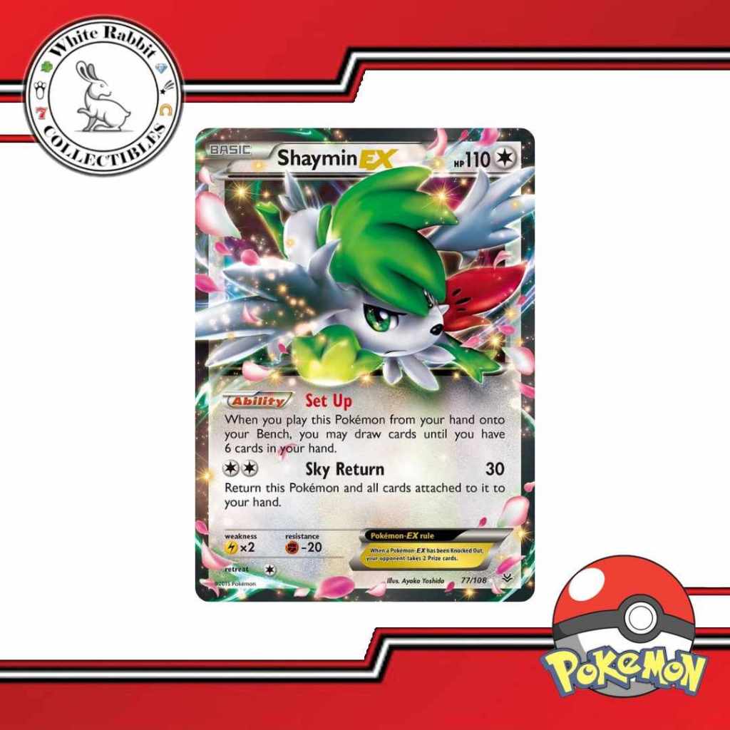 [Pokemon][Card] Shaymin Ex - 77/108 Ultra Rare - XY-Roaring Skies ...