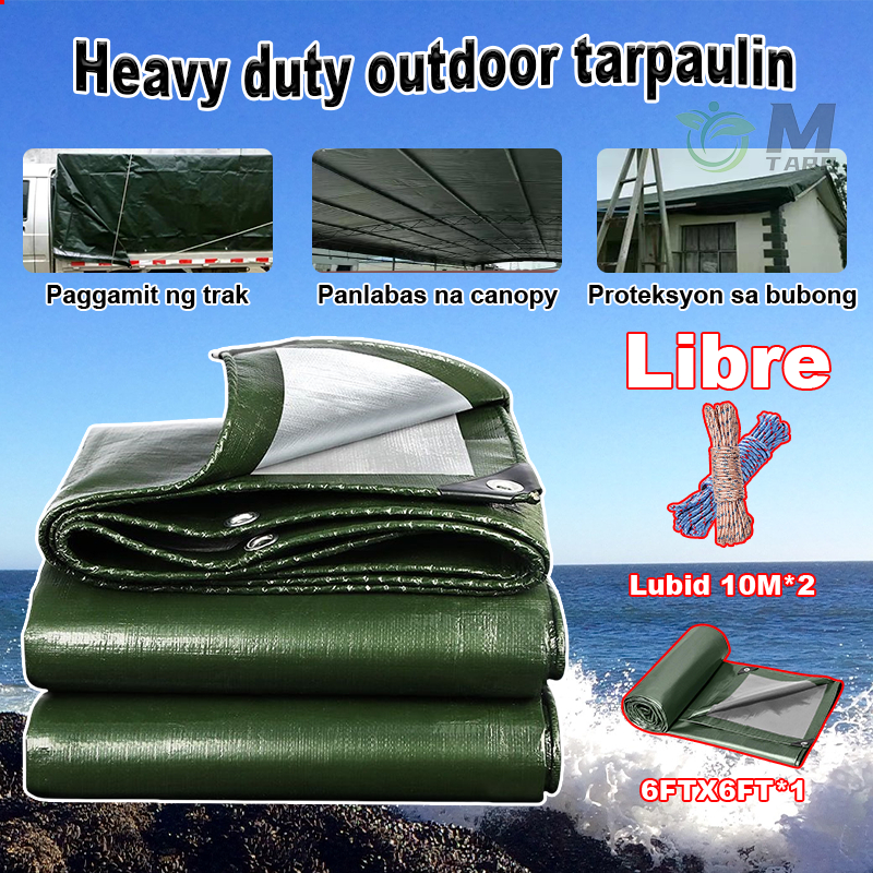 PE Tarpaulin Makapal lona Heavy duty outdoor tarpaulin 19FT 25FT 30FT ...