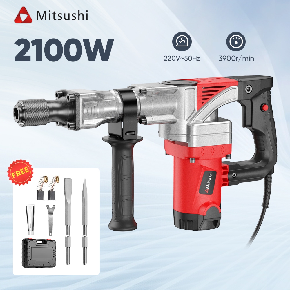 Mitsushi XH-0858 1100W220V Nichrome Rotary Hammer Drill Chipping Gun ...