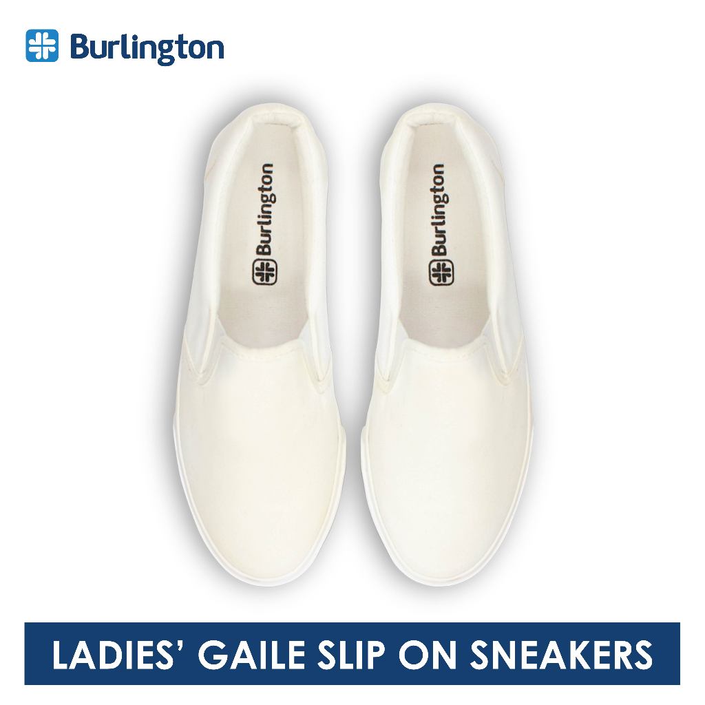 Burlington Ladies' OVERRUNS Gaile Low Cut Canvas Slip-on Sneaker Shoes ...