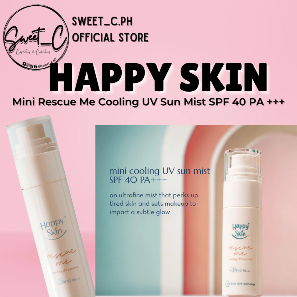 Happy Skin Mini Rescue Me Cooling UV Sun Mist SPF 40 PA +++ | Shopee ...