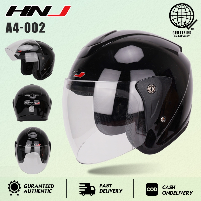 HNJ A4-002 Half Face Helmet For Motorcycle Helmet For Woman Man Open ...