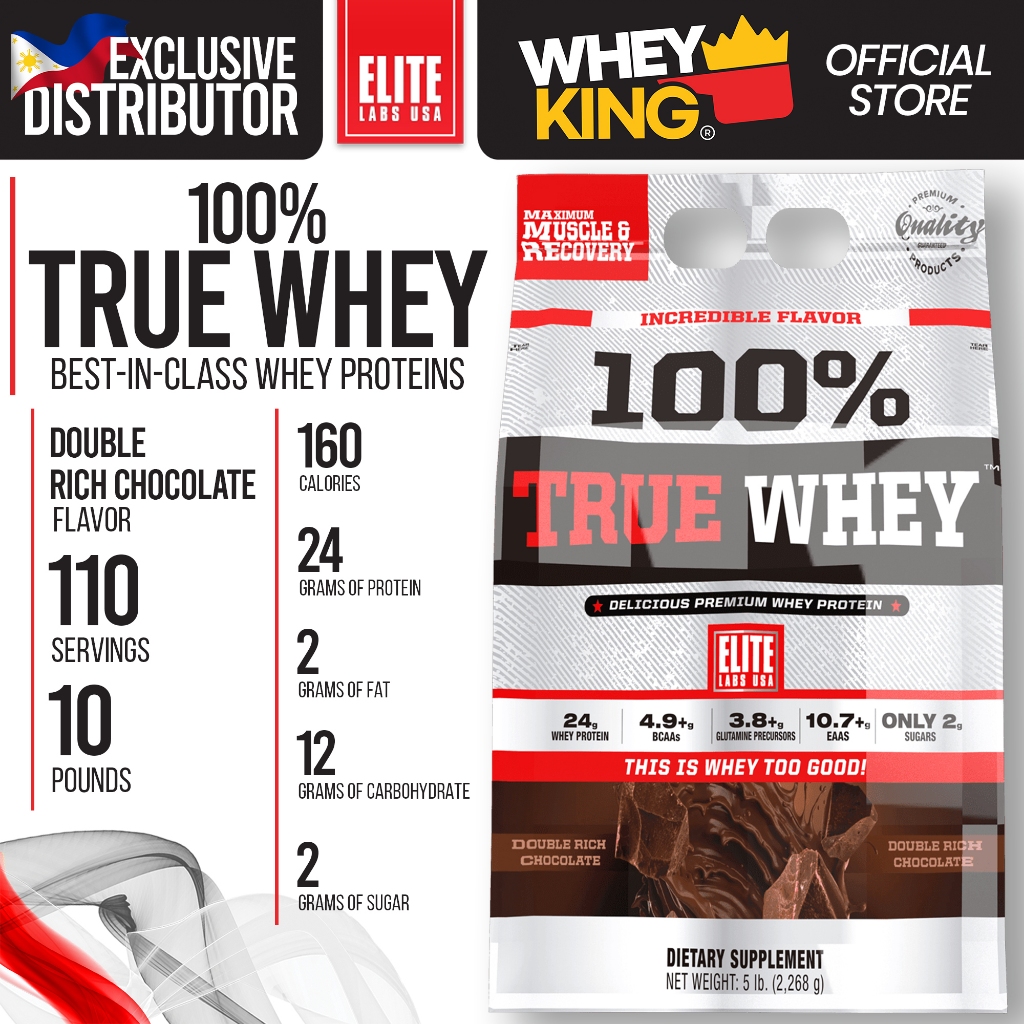 ELITE LABS 100% TRUE WHEY Value Size | 10lbs Whey Protein FREE NCF ...