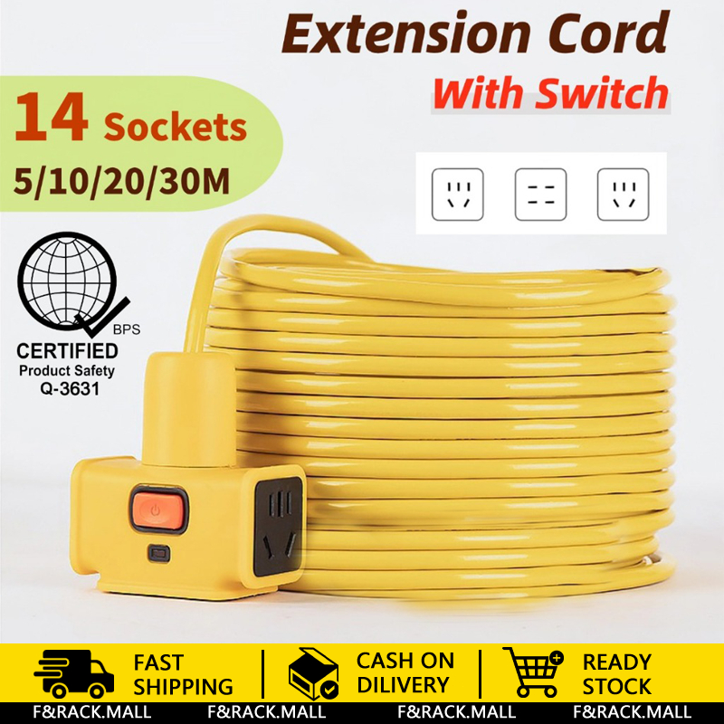 Portable Extension Wire Heavy Duty Wire 30 Meters 5/10/20/30M Long ...