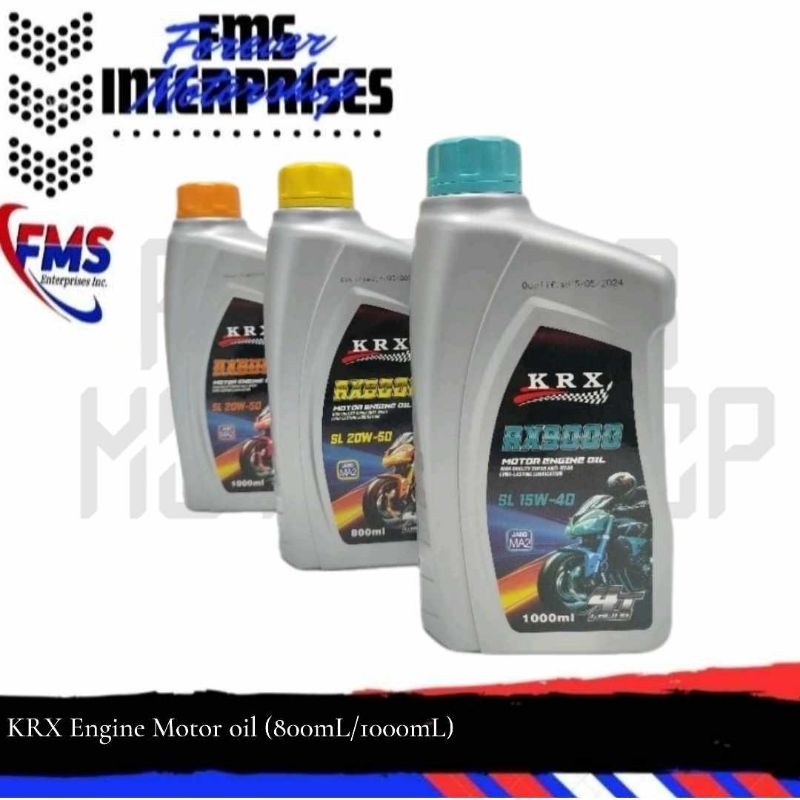 KRX Engine Motor oil (800/1000mL) | Shopee Philippines