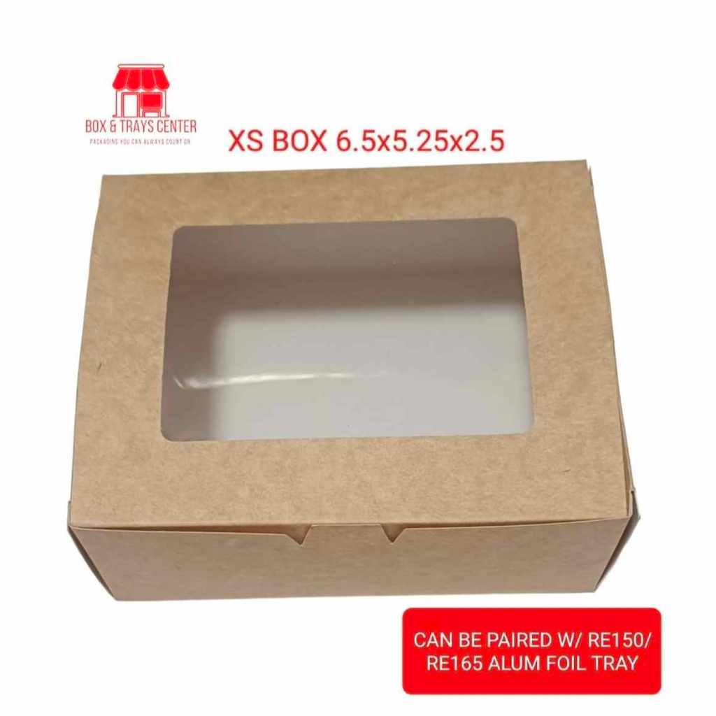 (10/20/50pcs) BOX ONLY 6.5x5.25x2.5 XS PASTRY BOX KRAFT/PREFORMED ...