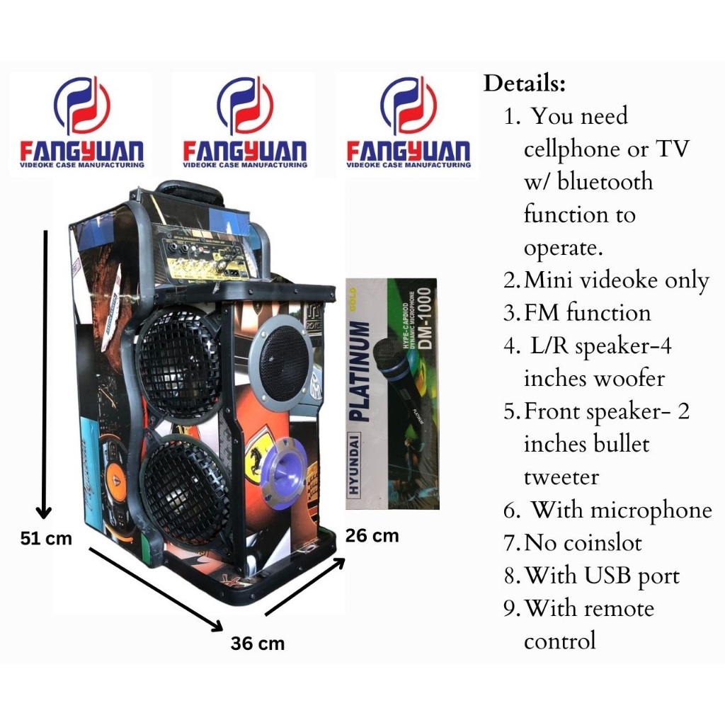 Mini Videoke Bluetooth Speaker (Tall) | Shopee Philippines