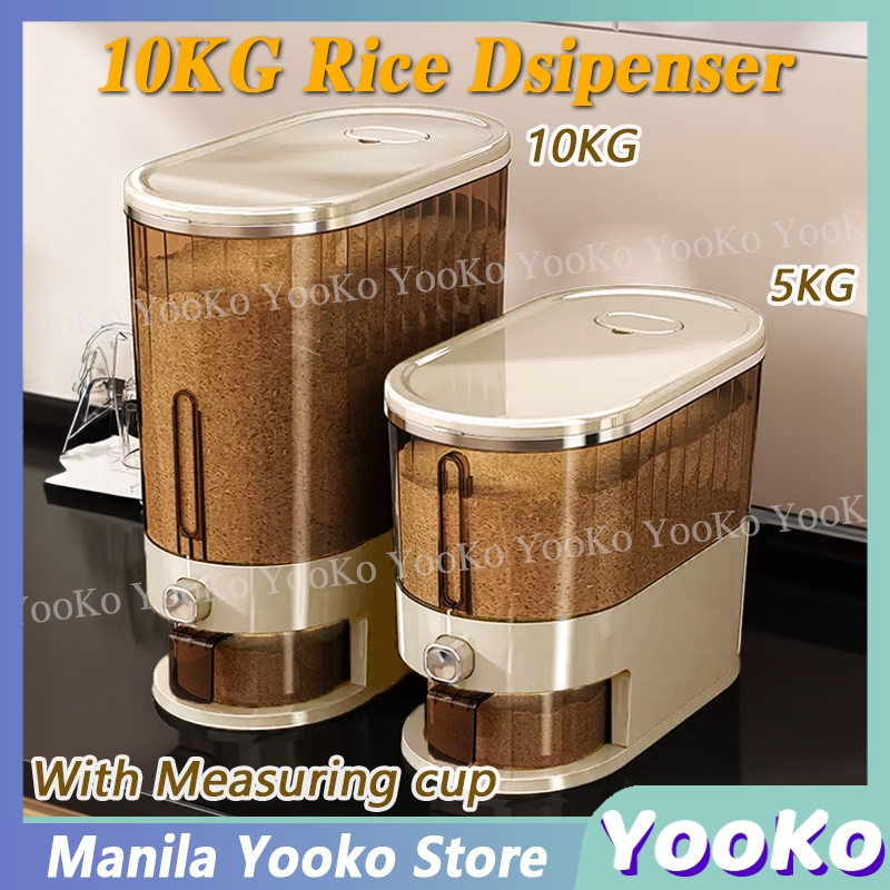 10KG Rice Dispenser nano barrel insect-proof Rice storage box grain ...