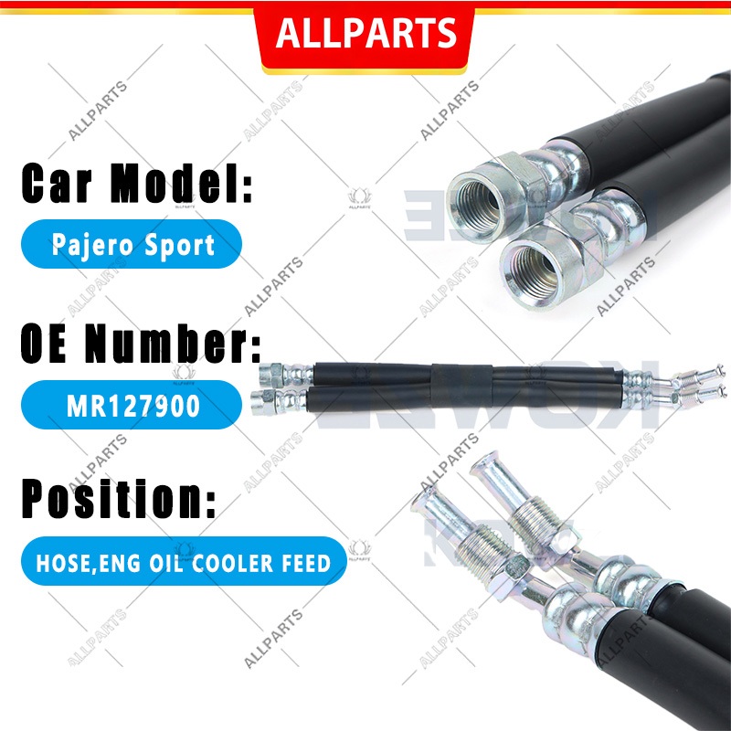 Engine Oil Cooler Feed Return Hose Kit MR127900 For Mitsubishi Montero ...