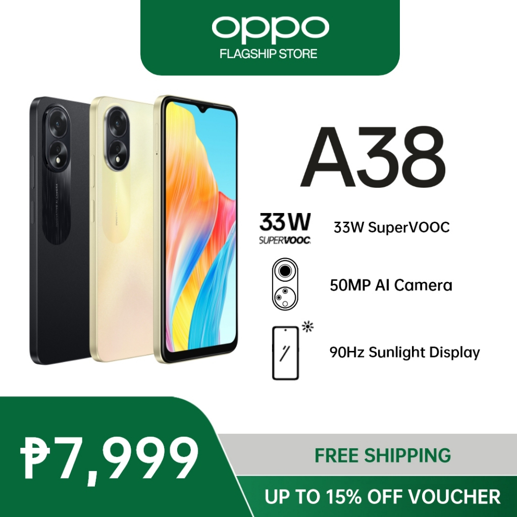 [LAST 20 STOCKS] OPPO A38 Smartphone | 33W SuperVOOC + 5000mAh Battery ...