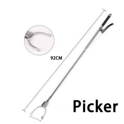 Metal Picker Anti Dirty Hands 92CM Stainless Steel Garbage Collection ...