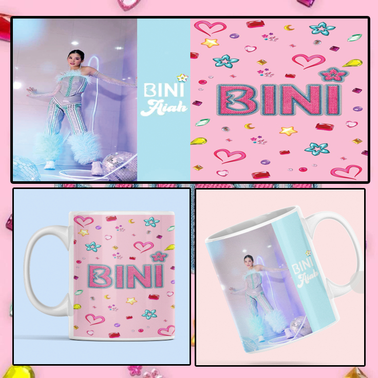 BINI WHITE MUG DESIGN 11oz W/Free Box | Shopee Philippines