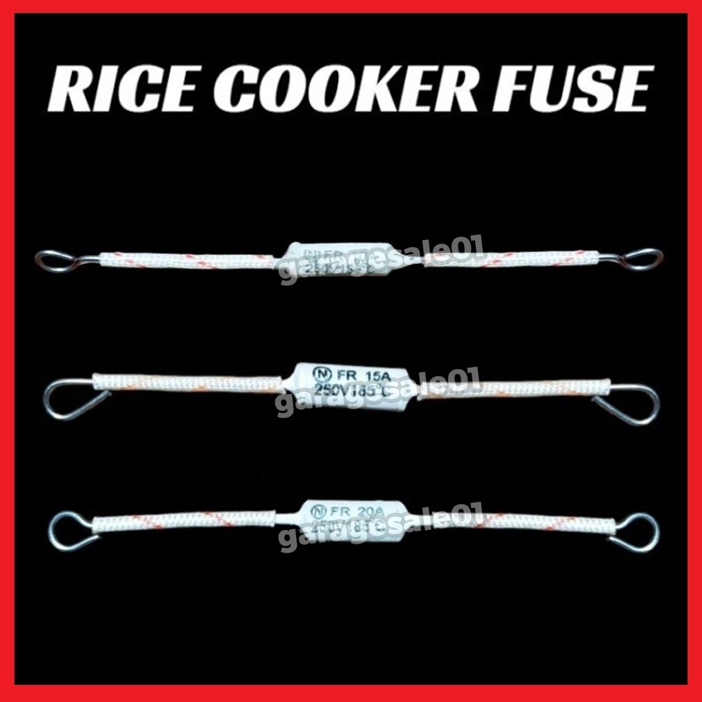 1PC RICE COOKER FUSE THERMAL FUSE 185C 10A 15A 20A RF250V CERAMIC ...